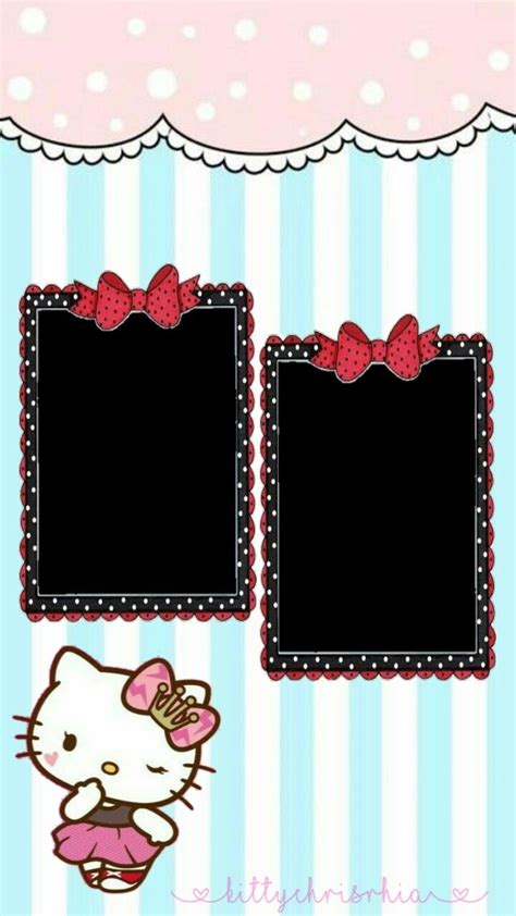 Hello Kitty With Frame Hello Kitty Invitation Card Hello Kitty