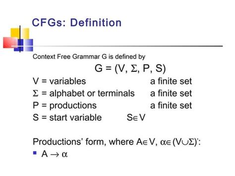 Context Free Grammars Ppt Programming Languages Computing