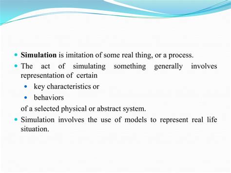 Simulation And Modelling Pptx