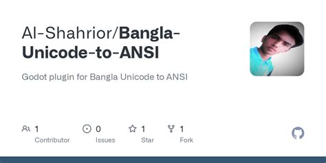 Github Al Shahriorbangla Unicode To Ansi Godot Plugin For Bangla Unicode To Ansi