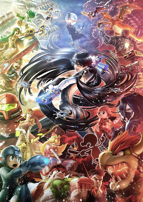 Gallery Gawk At The Super Smash Bros Reveal Art For Bayonetta And
