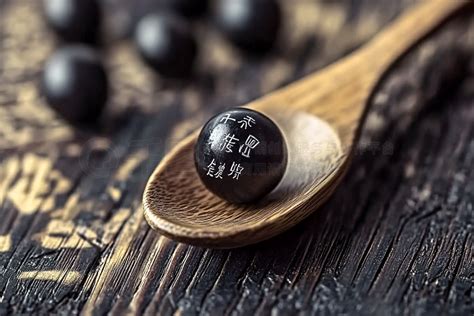医疗AI数字艺术 医疗医药木勺上的中药药丸 AI图片免费下载 png格式 4032像素 编号71171272 千图网