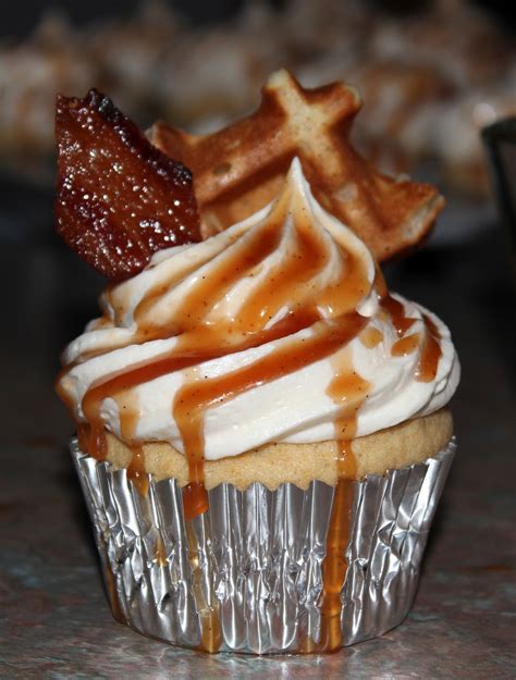 Maple Bacon Cupcakes Recipe — Dishmaps