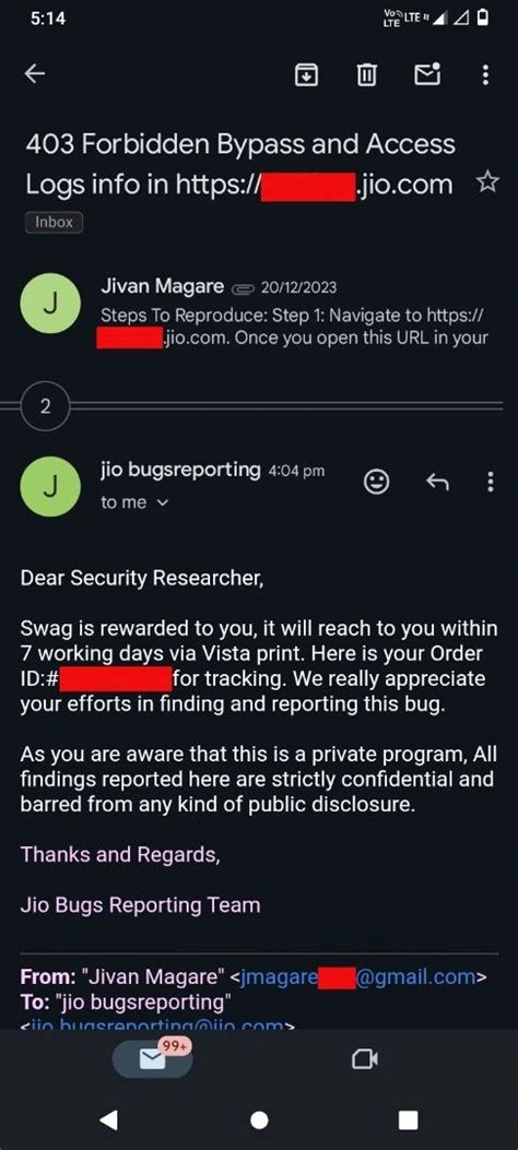Jivan Magare On Linkedin Bugbounty Cybersecurity Ethicalhacking Applicationsecurity…