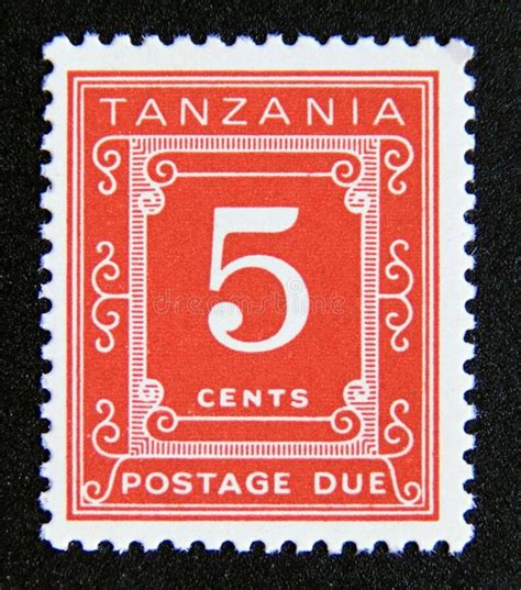 Postage Stamp Tanzania 1967 Number Five Postage Due Post Stamp