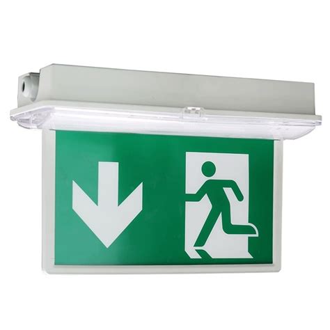 Hours Double Face LED Emergency Exit Light W Exit Lamp And Emergency Lamp