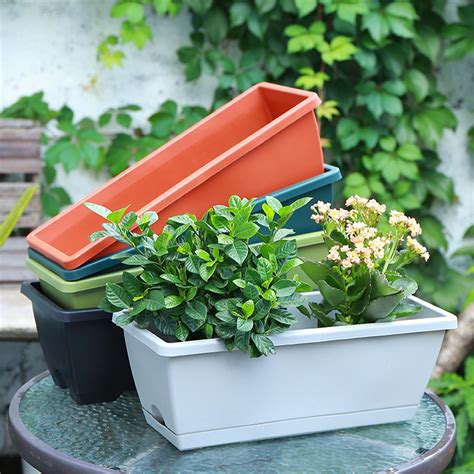 Lsljs Vegetables Planting Pot 197 Inch Rectangular Plastic Planting