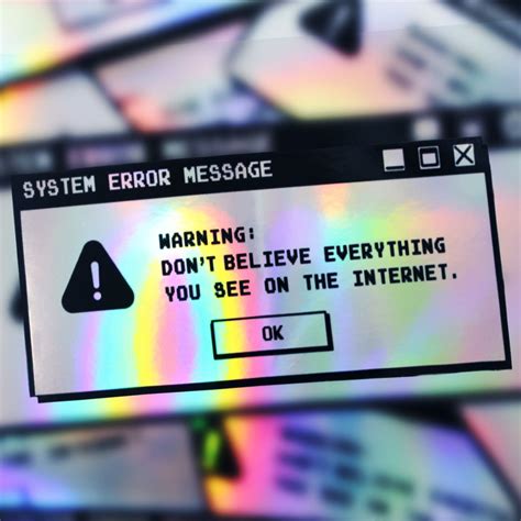 Y2k Computer Aesthetic Sticker Prismatash Computer Error Pop Up