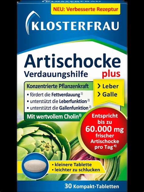 Klosterfrau Artichaut Aide à La Digestion Plus Comprimés 30 Unités