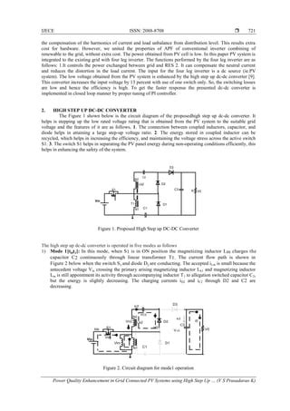 Power Quality Enhancement In Grid Connected PV Systemsusing High Step Up DC DC Converter PDF