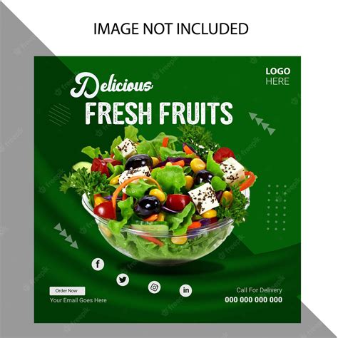 Premium Vector Food Social Media Promotion And Banner Post Design