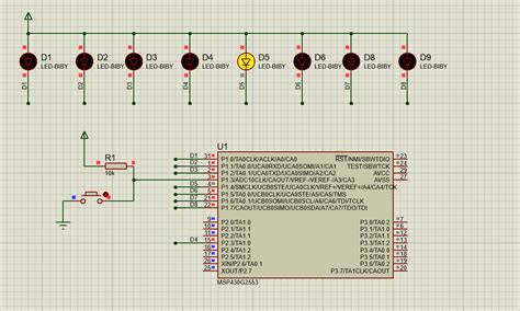 Msp430单片机控制流水灯，proteus仿真控制p15闪烁的灯单片机 Csdn博客