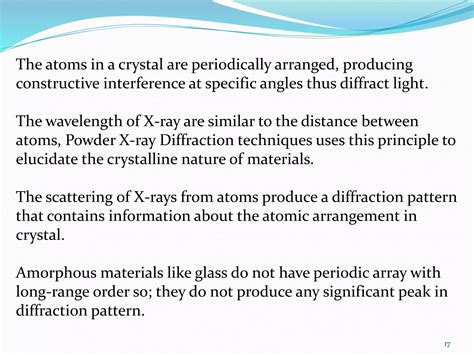 X Ray Powder Diffraction Pptx