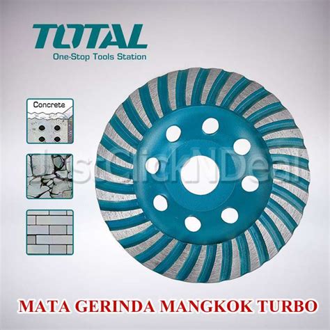 Jual Total Mata Gerinda Mangkok Turbo 4 5 Inch Asah Poles Beton Keramik