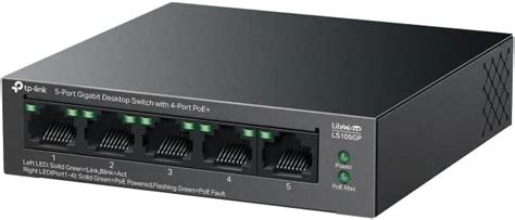 TP Link 5 Port Gigabit Desktop Switch With 4 Port PoE Plug And Play Auto Recovery Silent
