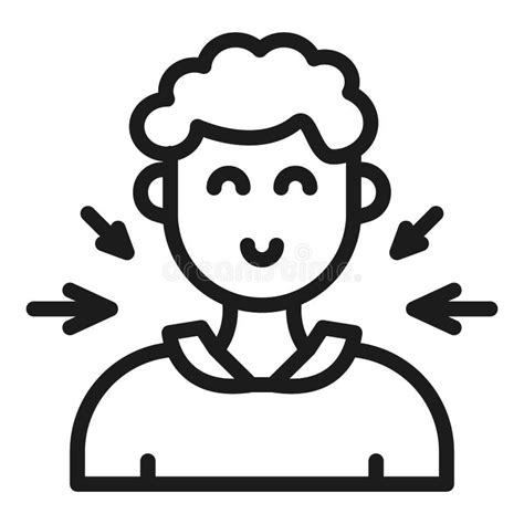 Human Hierarchy Icon Outline Style Stock Illustration Illustration Of Company Team 206657946