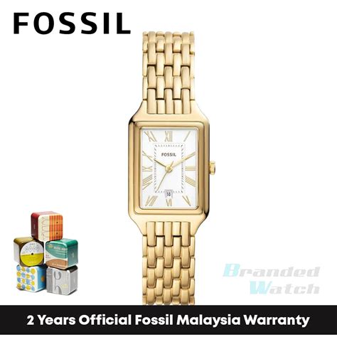 [official Warranty] Fossil Es5220 Womens Raquel Three Hand Date Gold