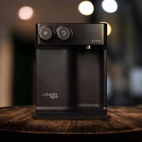 Purificador de Água Giom Alcalino Preto Planeta Água FILTROTEC