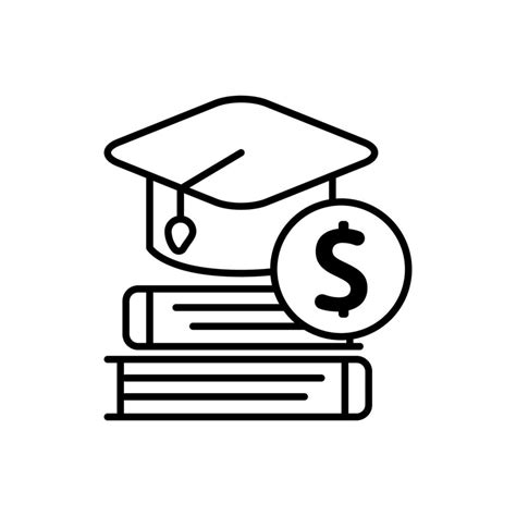 Tuition Icon With Linear Style Isolated On White Background 22608800