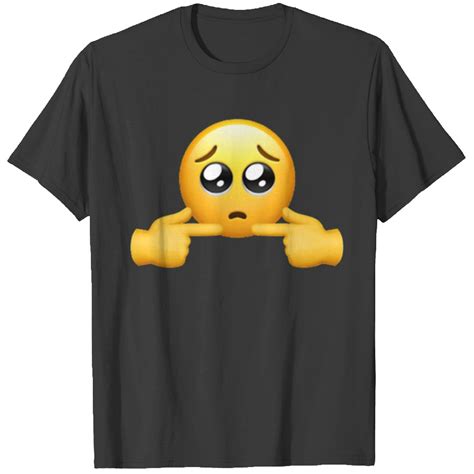 Shy Uwu Emoji Face Tik Tok Meme Sad Shy T Shirts Sold By Shopakonna