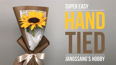 가장 쉬운 해바라기 꽃다발 만들기 한송이 포장법 How To Make Sunflower Handtied [장상s 취미