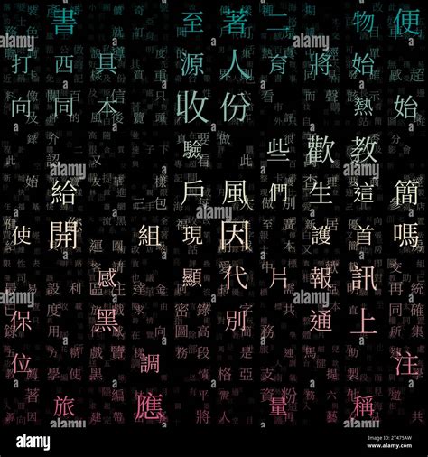 Abstract Digital Background Elements Of Chinese Traditional Characters