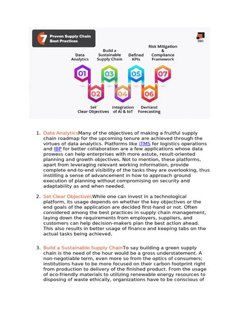 7 Best Practices Of Scm By 3sc Pdf Supply Chain Management Supply Chain