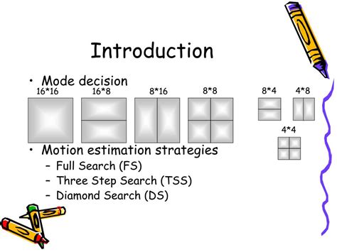 Ppt Mode Decision And Fast Motion Estimation In H264 Powerpoint