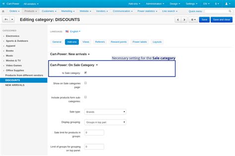 Discounted Products Page
