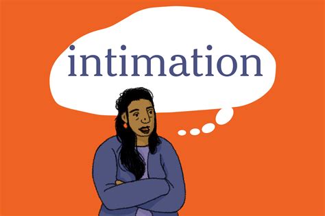 Word Of The Day Intimation The New York Times