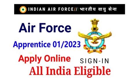 Indian Airforce Apprentice Recruitment 012023 Apply Online Form