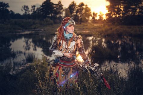 Aloy Cosplay Lightning Cosplay Costumes Accessories Tutorial Books