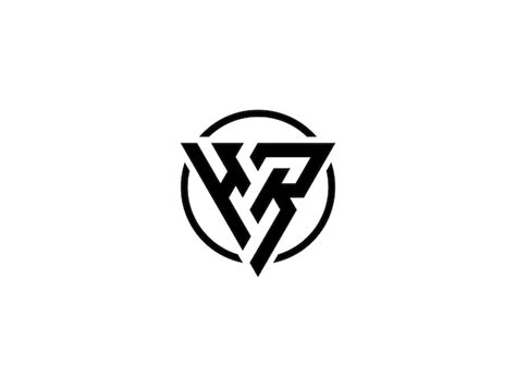 Premium Vector Hr Or Hk Triangle Logo
