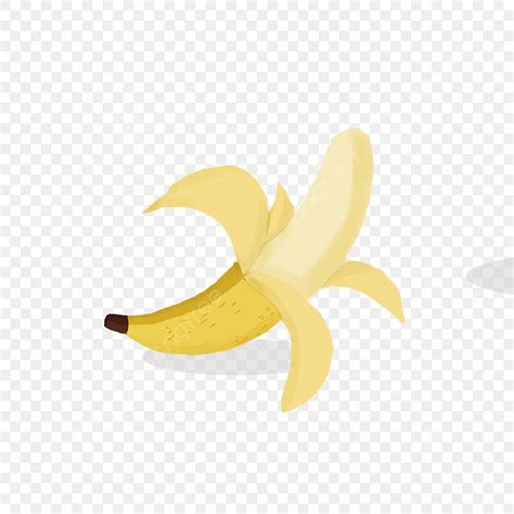 Peeled Banana Png Picture Cartoon Hand Drawn Fruit Peeling Banana