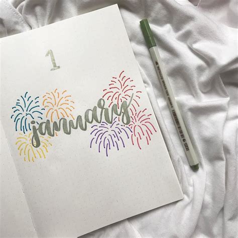 Maybe For July Since It Reminds Me Of Fireworks Bullet Journal Inspo