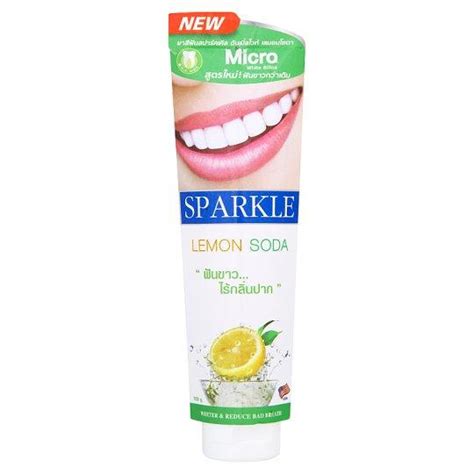 สปาร์คเคิล ดับเบิ้ลไวท์ เลมอนโซดา ยาสีฟัน 100กรัม หลอด Sparkle Double