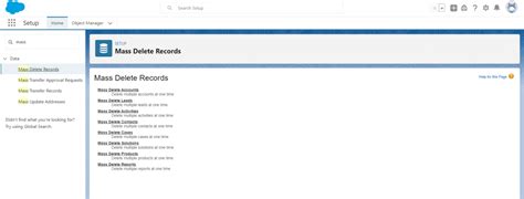 Mass Delete Records Using List View Button