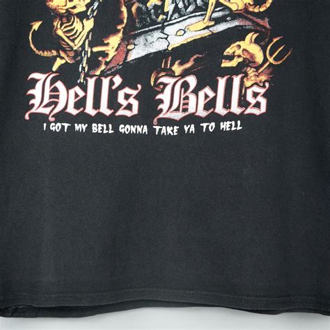 Vintage Early 2000s Acdc Hells Bells T Shirt Gem