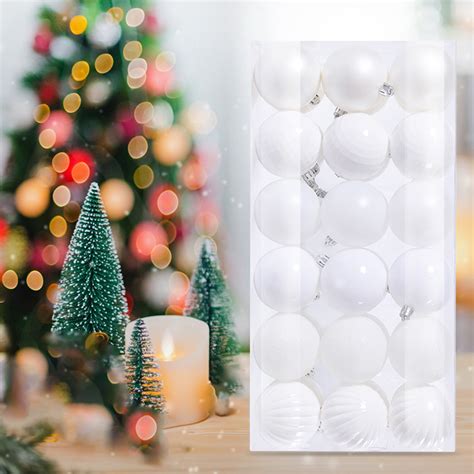36pcs Christmas Ornaments For Xmas Christmas Tree Shatterproof
