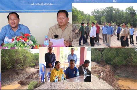 ឯកឧត្តមអភិបាលរងខេត្តស្វាយរៀង ណែនាំអាជ្ញាធរពាក់ព័ន្ធ ចុះពិនិត្យវាស់វែងកំណត់ព្រំដីចំណីព្រែក អូរ