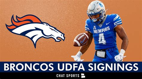 Broncos UDFA Tracker Here Are All The UDFAs The Broncos Signed After