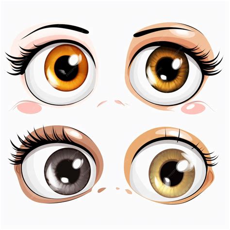 Eyes Looking Up Cartoon