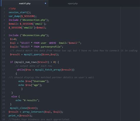 Mysql Matching Data In Sql And Display It Through Php Stack Overflow