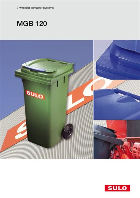 Sulo 120 Ltr 2 Wheeled Bin Pdf Auto Type Automotive