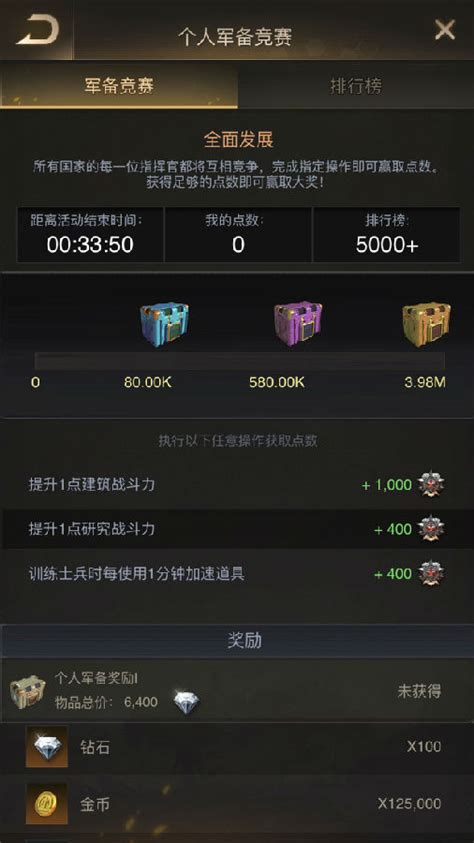 守望黎明个人军备竞赛时间表分享 速游网