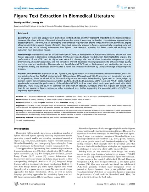 Pdf Figure Text Extraction In Biomedical Literature