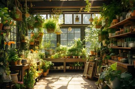 Premium Ai Image A Beautiful Plant Nursery Display