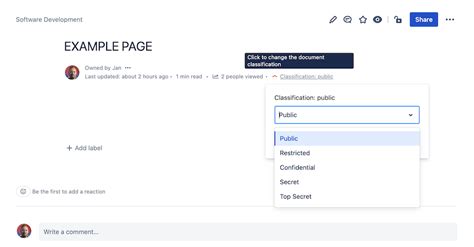 Classification For Confluence Atlassian Marketplace