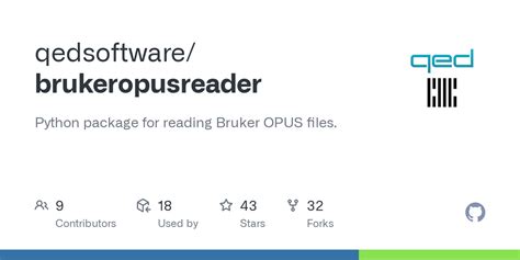 github qedsoftware brukeropusreader python package for reading bruker opus files