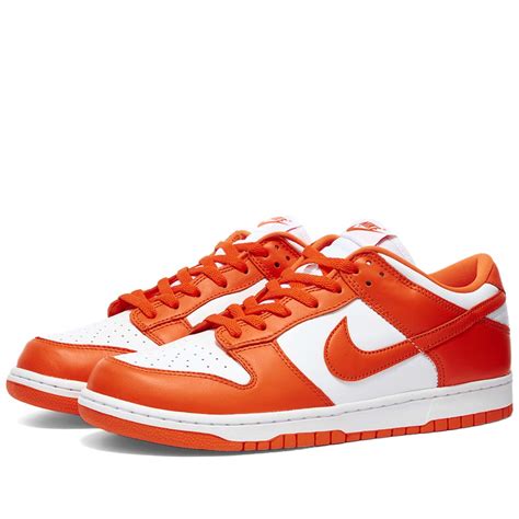 Nike Dunk Low Sp Sneakers In White Orange Blaze Nike